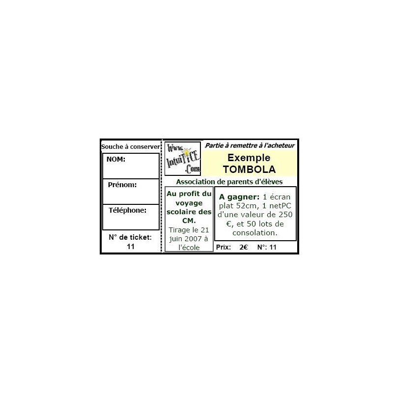 Logiciel "Carnets à Souche": obtenez vos tickets en quelques clics...